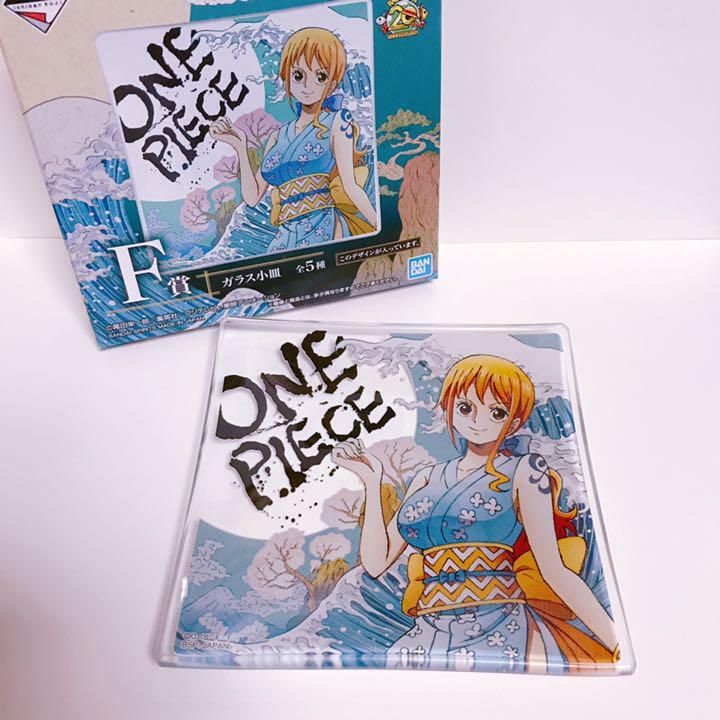 One Piece Wanokuni Small Dish Glass Plate 2 Set Okiku Nami Ichiban Kuji ...
