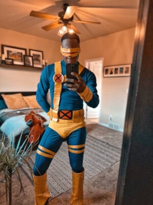 X-Men full costume cosplay cyclops XL men | eBay