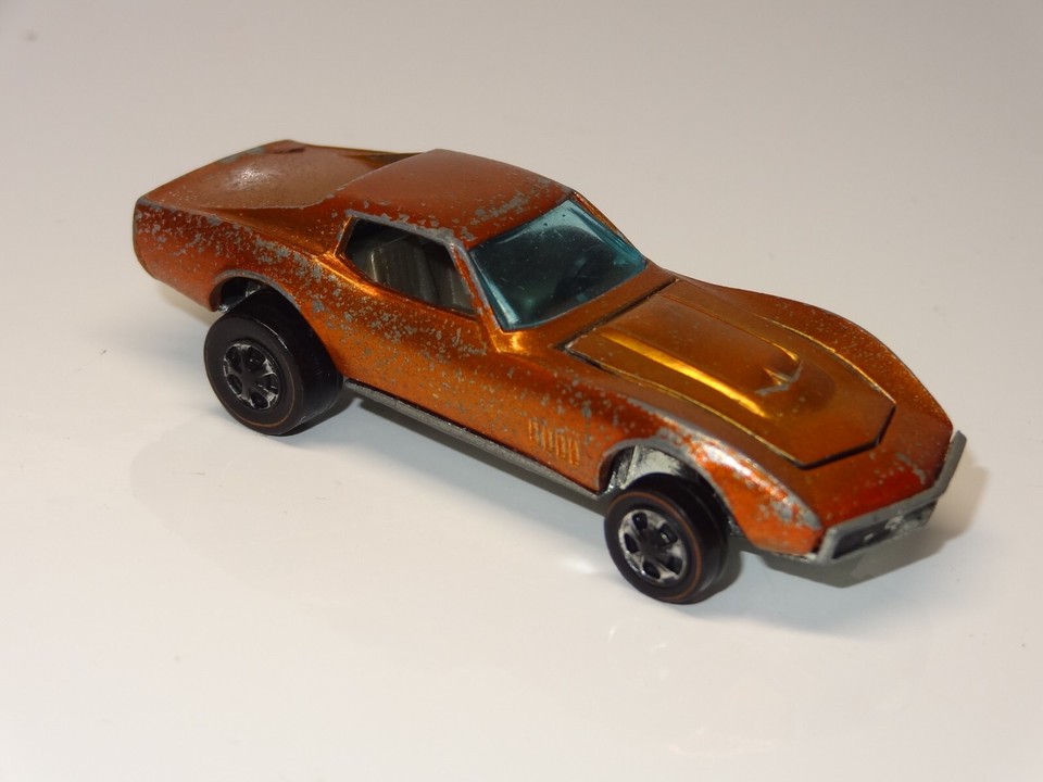 Hot Wheels REDLINE CUSTOM CHEVROLET CORVETTE - GOLD (391) | eBay