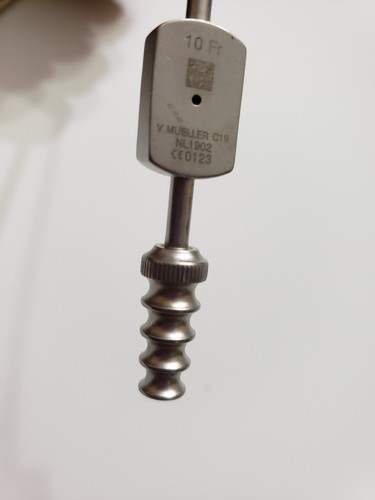 Lot Of 2 V.Mueller Frazier Suction Tubes 10Fr Angled Instrument NL1902 ...