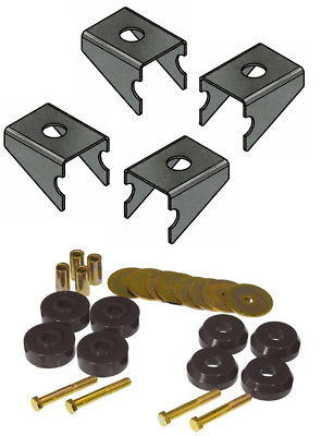 Universal Body Mount Bushings w/Weld In Frame Mounts (28 piece) 88 ...