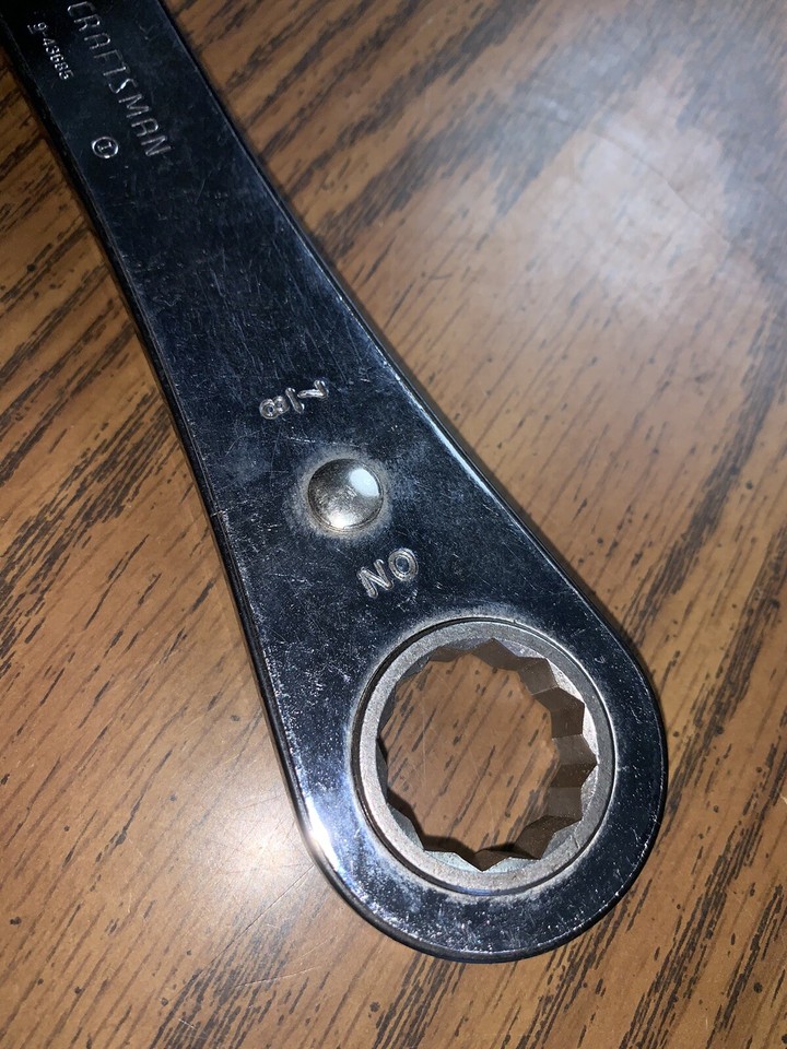Craftsman Ratcheting Double Box End Wrench 7/8”-13/16” Mechanic Tools ...