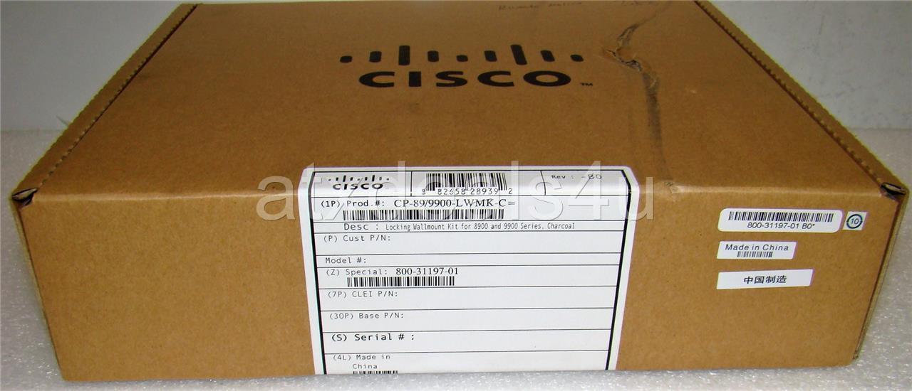 Cisco+Systems+CP-89+9900-LWMK-C+Locking+Wallmount+Kit+For+Accs+8900+%26 ...