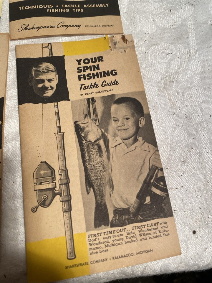 Shakespeare Booklets Push Button Magic Fishing Reels Rods Line Prices ...