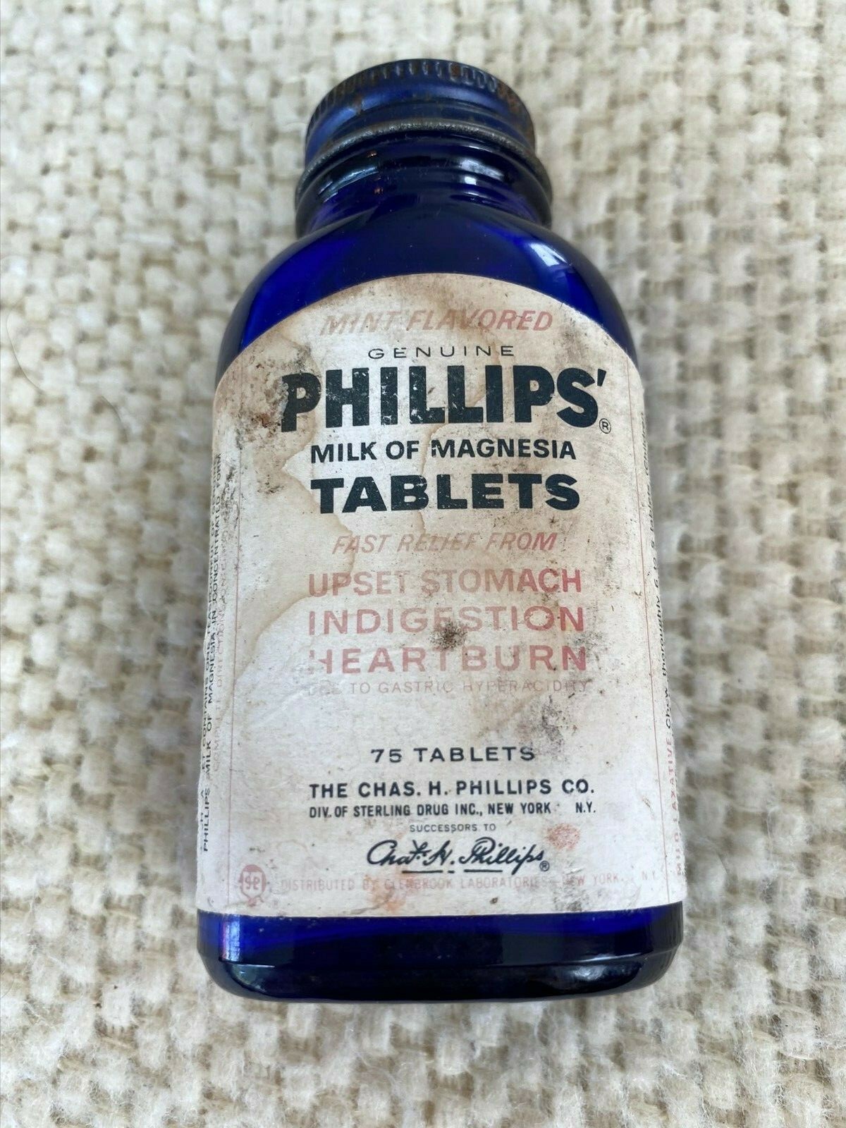 The Chas H. Phillips Co Milk of Magnesia Tablet Bottle | eBay
