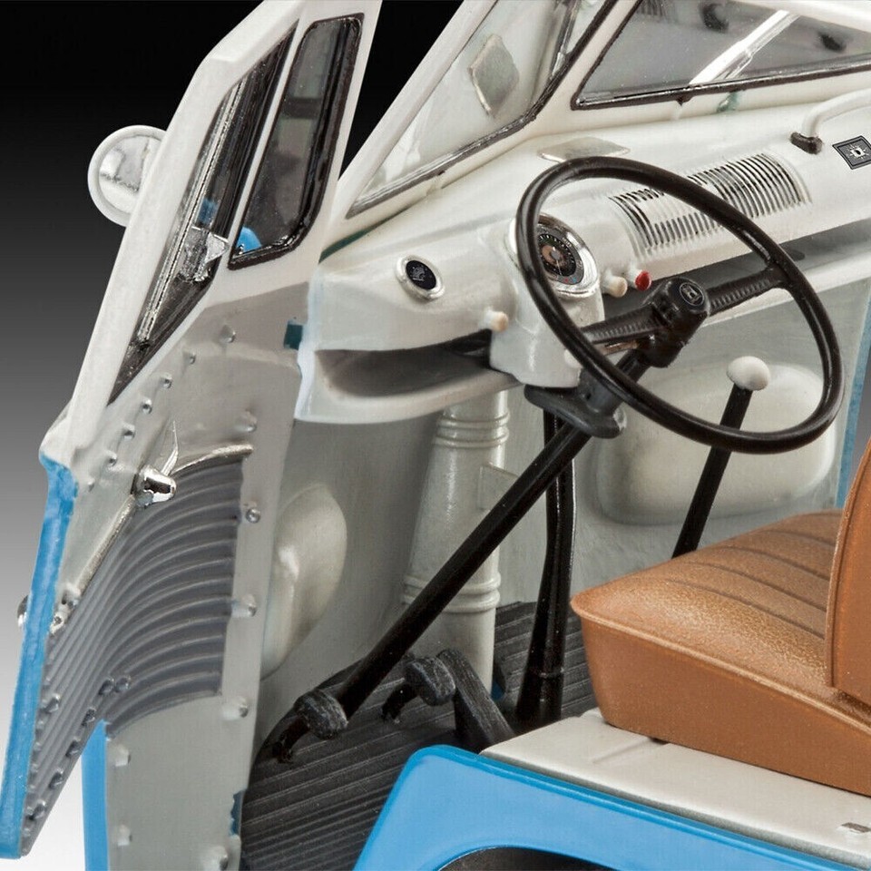 Revell VW Bus T1 Samba Flower Power 1:24 Scale Model Car KIT #7050~NEW ...