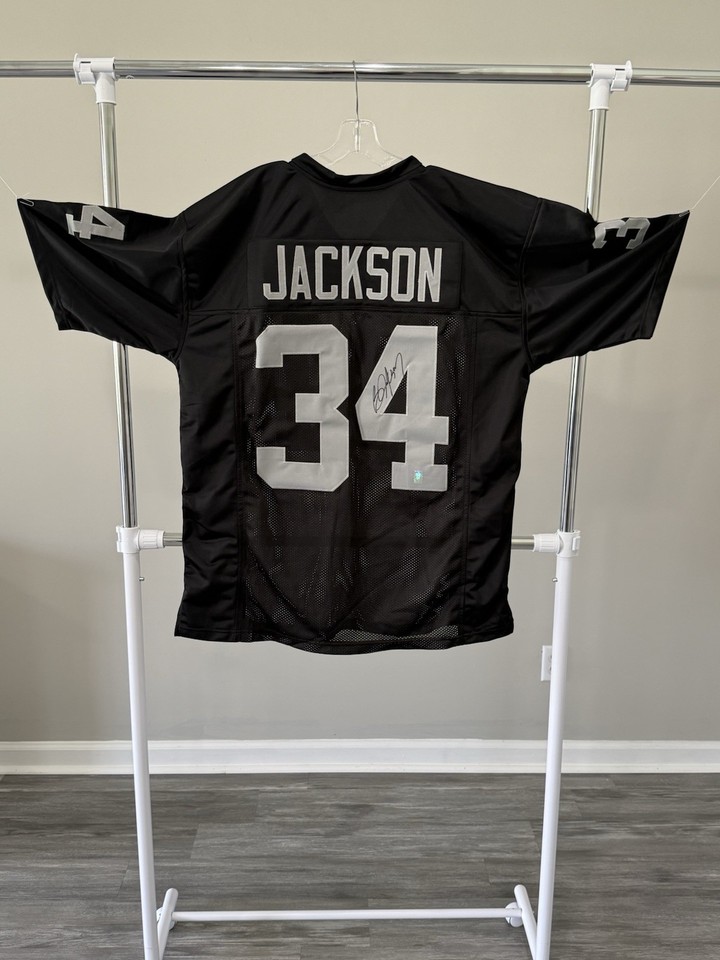 Bo Jackson Signed Los Angeles Raiders Jersey 'GTSM BO COA' 1985 Heisman ...