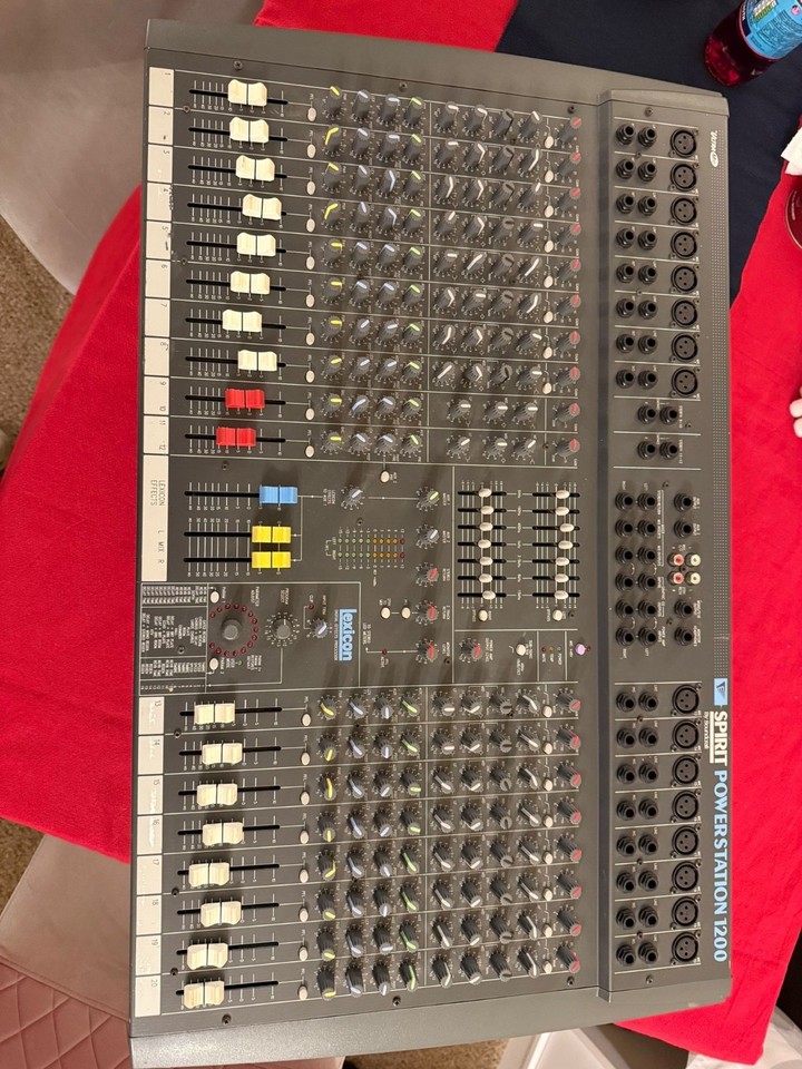 Soundcraft Spirit PowerStation 1200 Audio Mixing Desk , Lexicon FX Unit ...