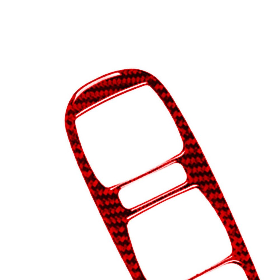 Carbon Fiber Front Window Lift Switch Control Cover Trim For Fiat 500L ...