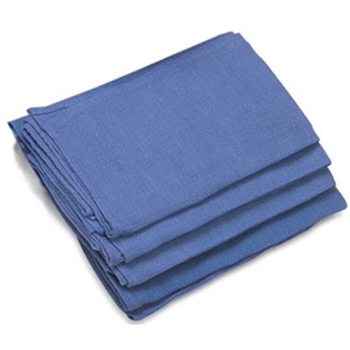 50 Pieces-NEW BLUE GLASS CLEANING SHOP TOWELS/HUCK/ SURGICAL/ DETAILING ...