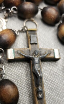Vintage Rosary large well used worn beads Crucifix Catholic G61 | eBay ...