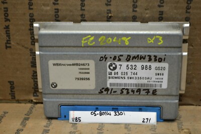 2004 2005 BMW 330i Transmission Control Unit TCU 7532988 Module 271 ...