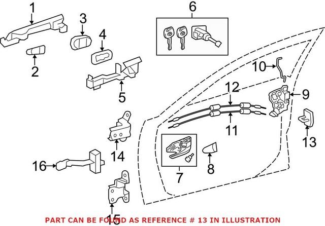 Toyota Door Striker Corolla Camry Tundra Tacoma 6941002020 69410-02020 ...
