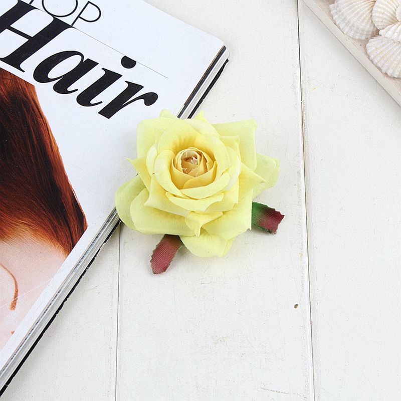 Rose Flower Hair Clip Bridal Hairpin Brooch Wedding Accessory ...