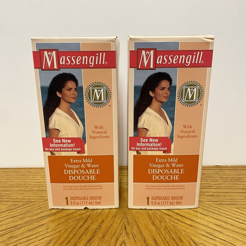 VTG NOS (2) Massengill Douche Extra Mild Cleansing Vinegar & Water ...