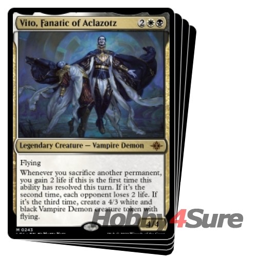 Vito, Fanatic Of Aclazotz X4 M/NM Magic MTG The Lost Caverns Of Ixalan ...