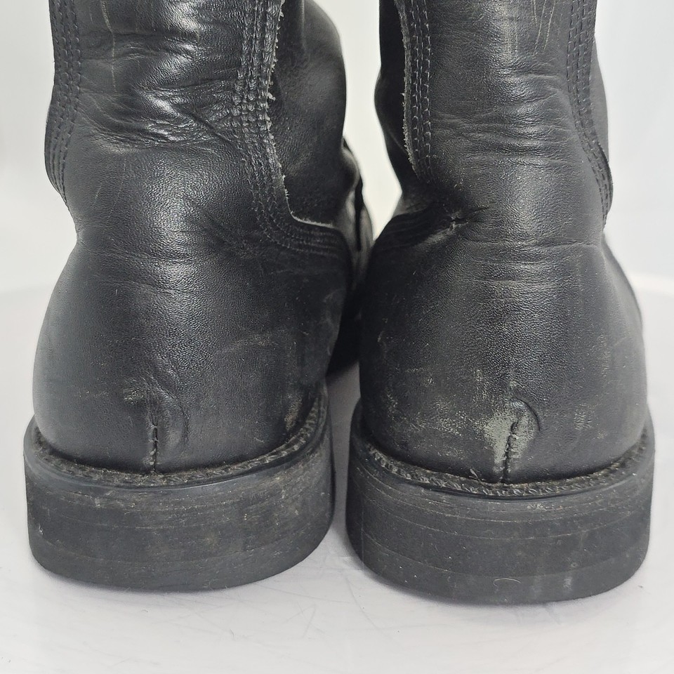 Addison Biltrite Military Combat Boots Men 13 R Black Leather Steel Toe ...