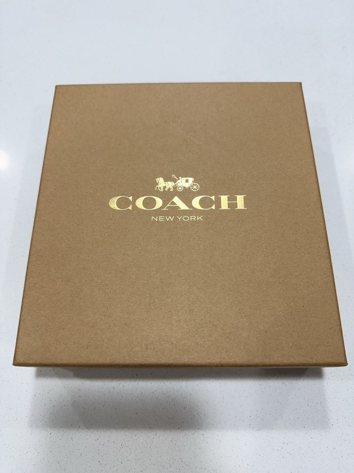 Coach Dog Collar In Walnut / Bold Red Size Large. Fits 17-21” 22”x 1 ...