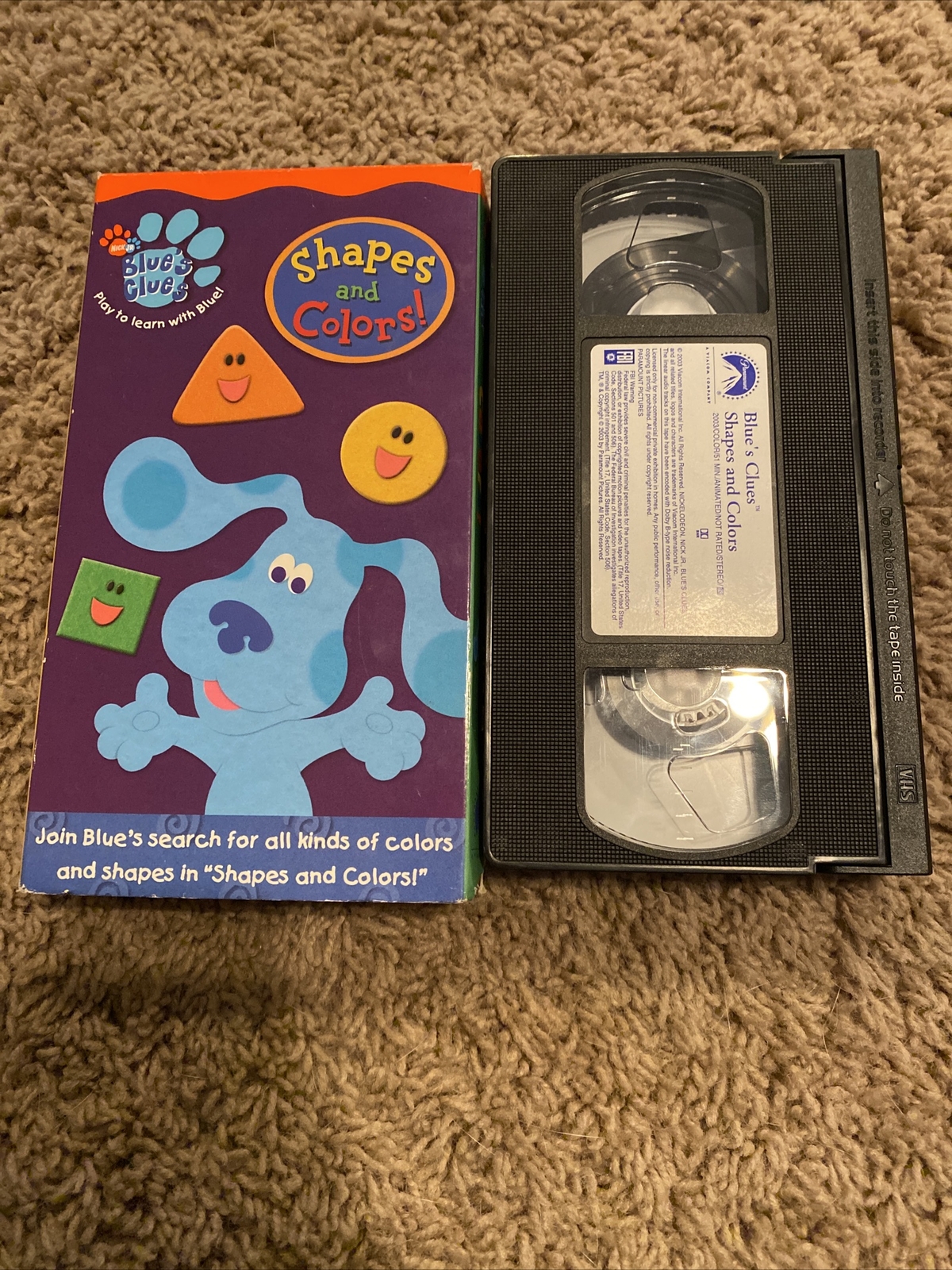 Blues Clues Shapes and Colors VHS NICK JR. | Grelly USA