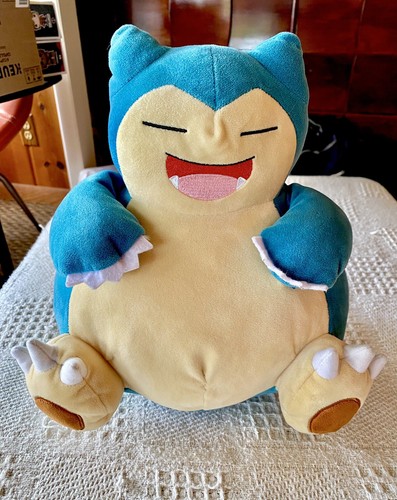 Pokemon Snorlax Stuffed Plush 10” Laughing Smiling Happy Soft NICE! | eBay
