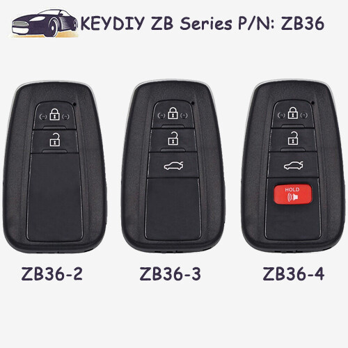 KEYDIY KD ZB Series ZB36-2/3/4 Smart Remote Key for Toyota Style By KD ...