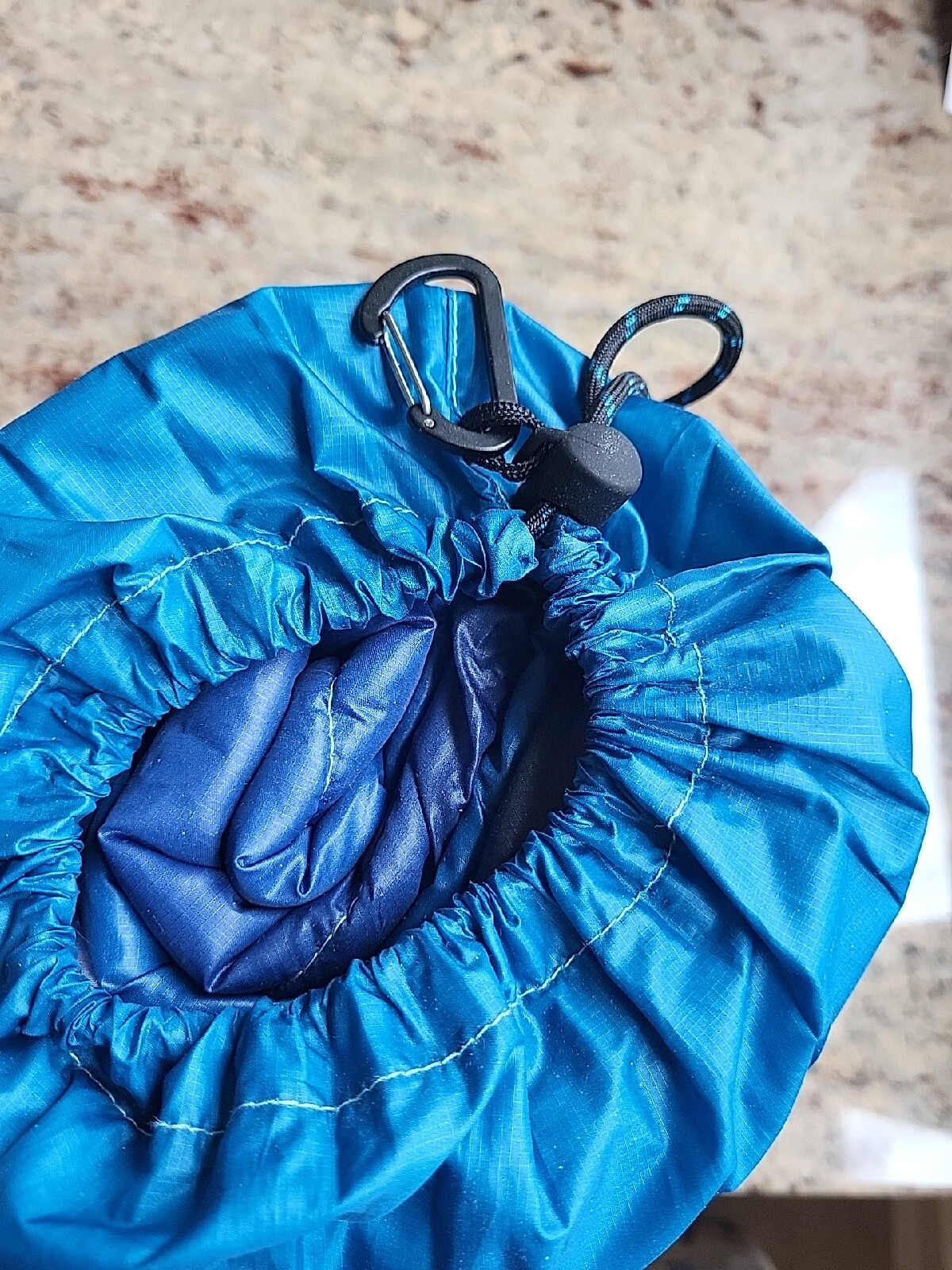 New Rumple Ocean Fade The Original Puffy Blanket Blue Camping 52x75 ...