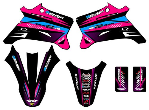 2008-2022 TTR 110 SURGE Pink Senge Graphics Kit Compatible with Yamaha ...