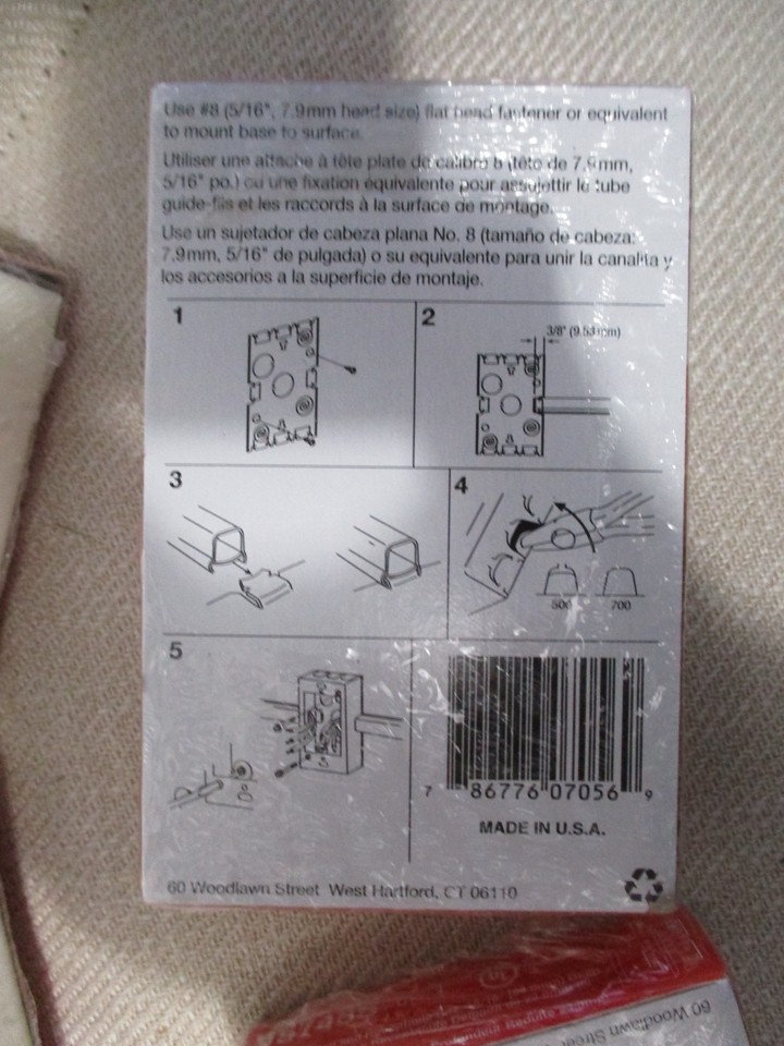 5 Pack, WIREMOLD LEGRAND V5748S Shallow Device Box for V500 V700 Series ...