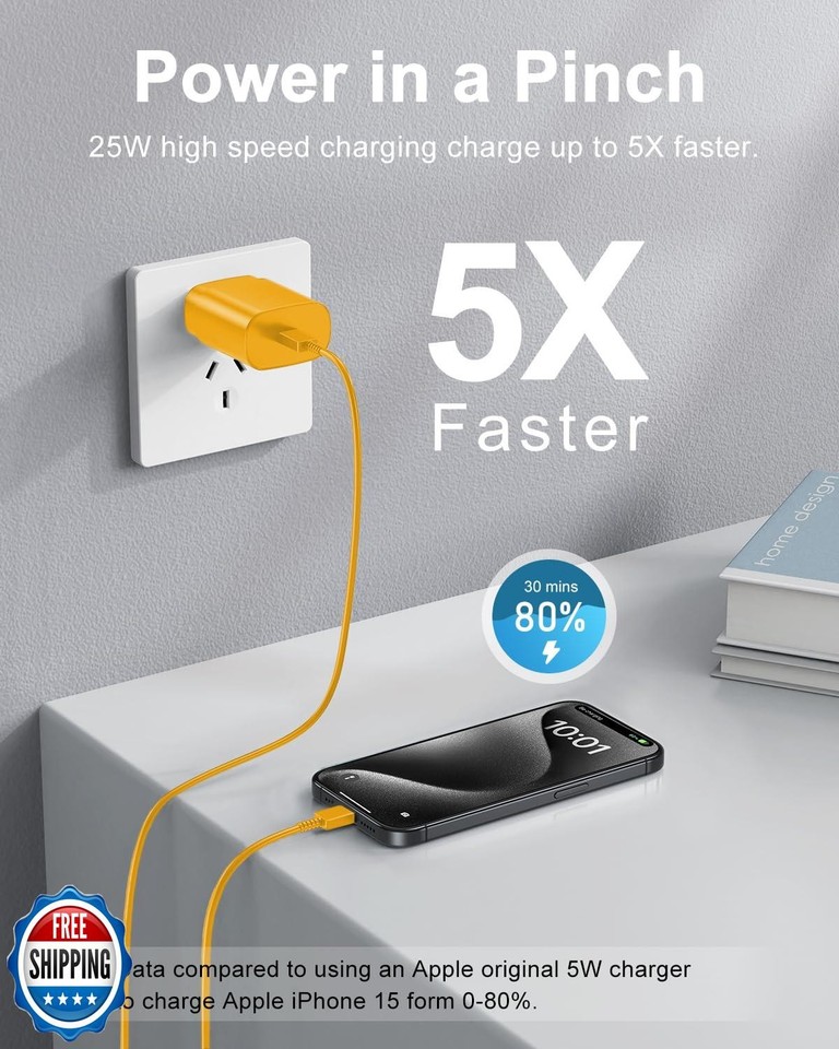 Type C Charger Fast Charging, 2Pack [10FTand6FT] Long USB C Cable | eBay