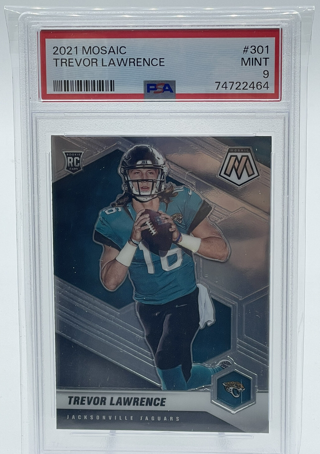 2021 Panini Mosaic Trevor Lawrence #301 RC Rookie Card PSA 9 Mint ...