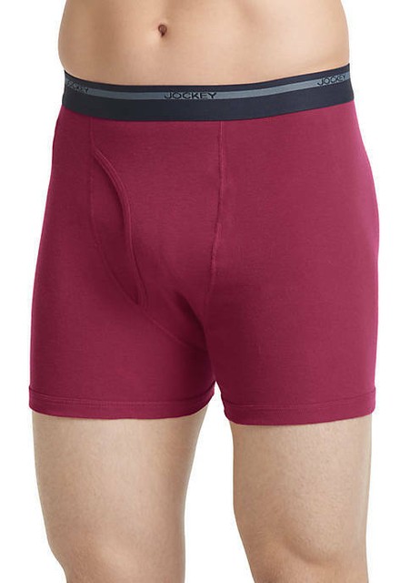 Jockey Classics Breathe Cotton Mesh 3-full Rise Boxer Briefs XL 40-42 ...