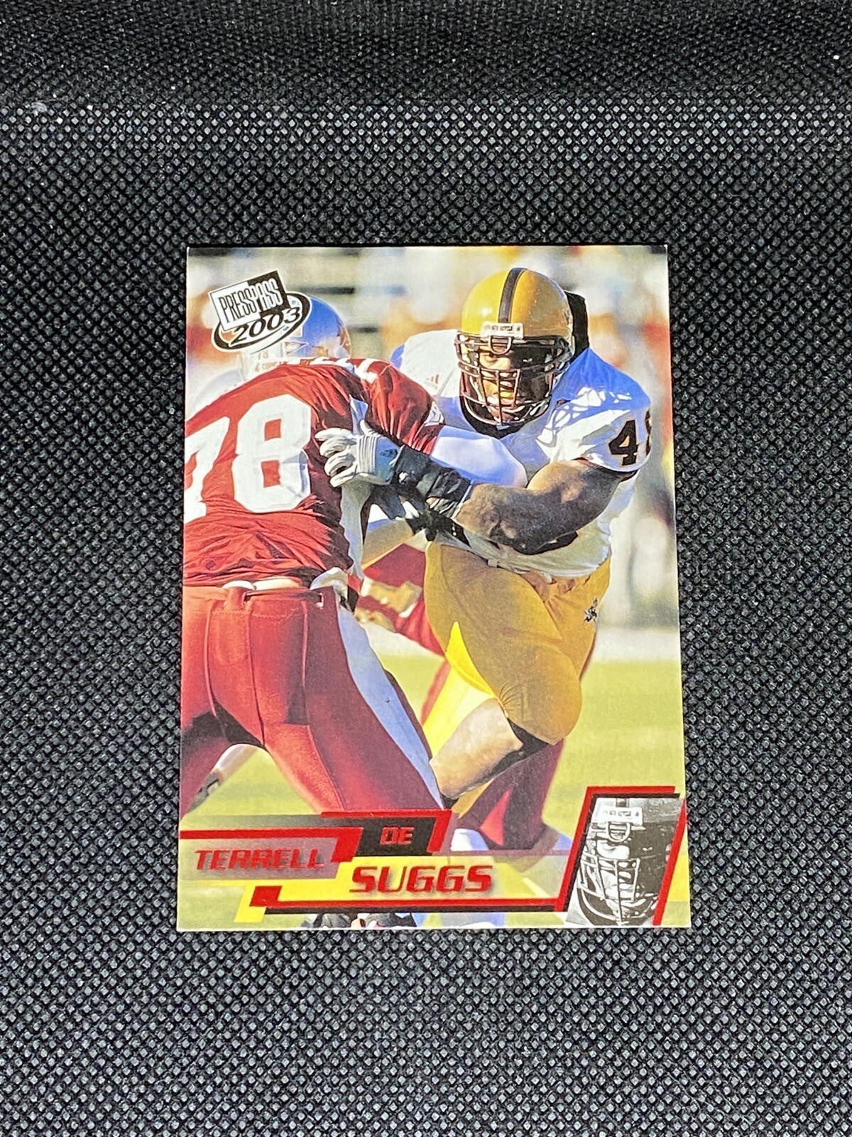 Terrell Suggs Arizona State Sun Devils 2003 Press Pass Signed Auto Card ...