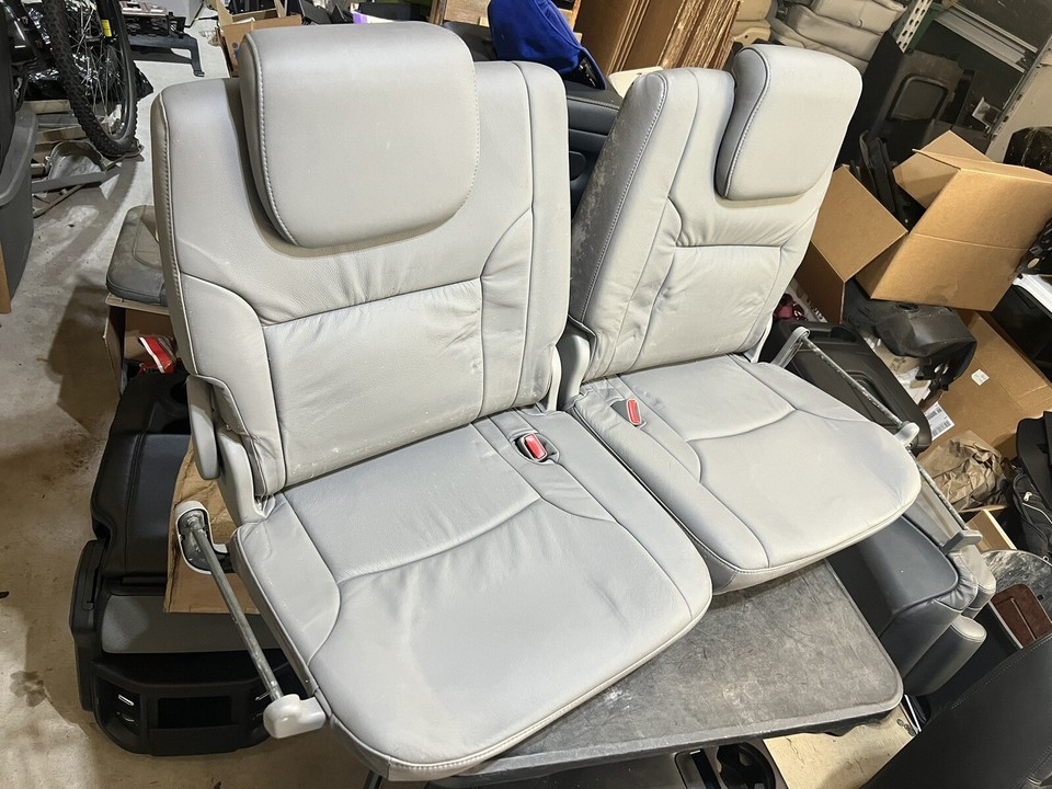 2003-09 Lexus Gx 470 3rd Third Row Seats Tan Beige Leather OEM 4-runner ...