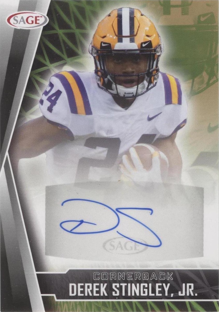 2022 SAGE High Series - Autographs Black #A-DSJ Derek Stingley Jr. (AU ...
