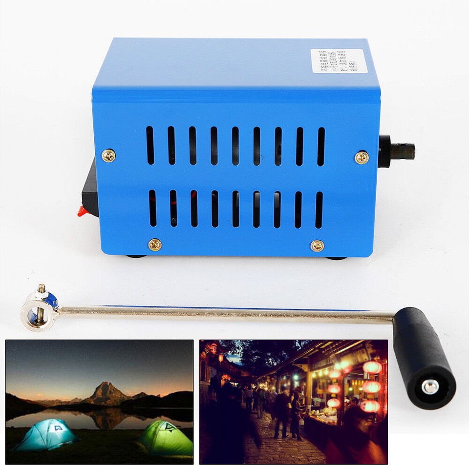 Portable Hand Crank Dynamo Charger Emergency USB Generator High Power ...