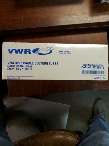VWR 47729-572 CULTURE TUBES DISPOSABLE BOROSILICATE GLASS 13 X 100MM ...