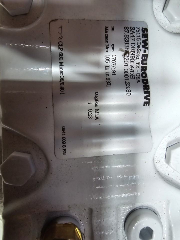 SEW-EURODRIVE SA47 DRN90L4/DH GEARMOTOR (133481 - NEW) | eBay