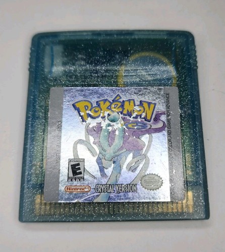 Pokemon: Crystal Version (Game Boy Color, 2001) Authentic - NEW BATTERY ...
