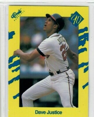 1990 Classic Baseball Dave Justice Rookie Baseball Card #T97 | eBay