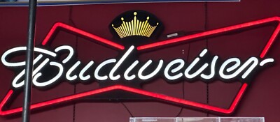 Neon Budweiser Sign (large Neon wall sign) | eBay