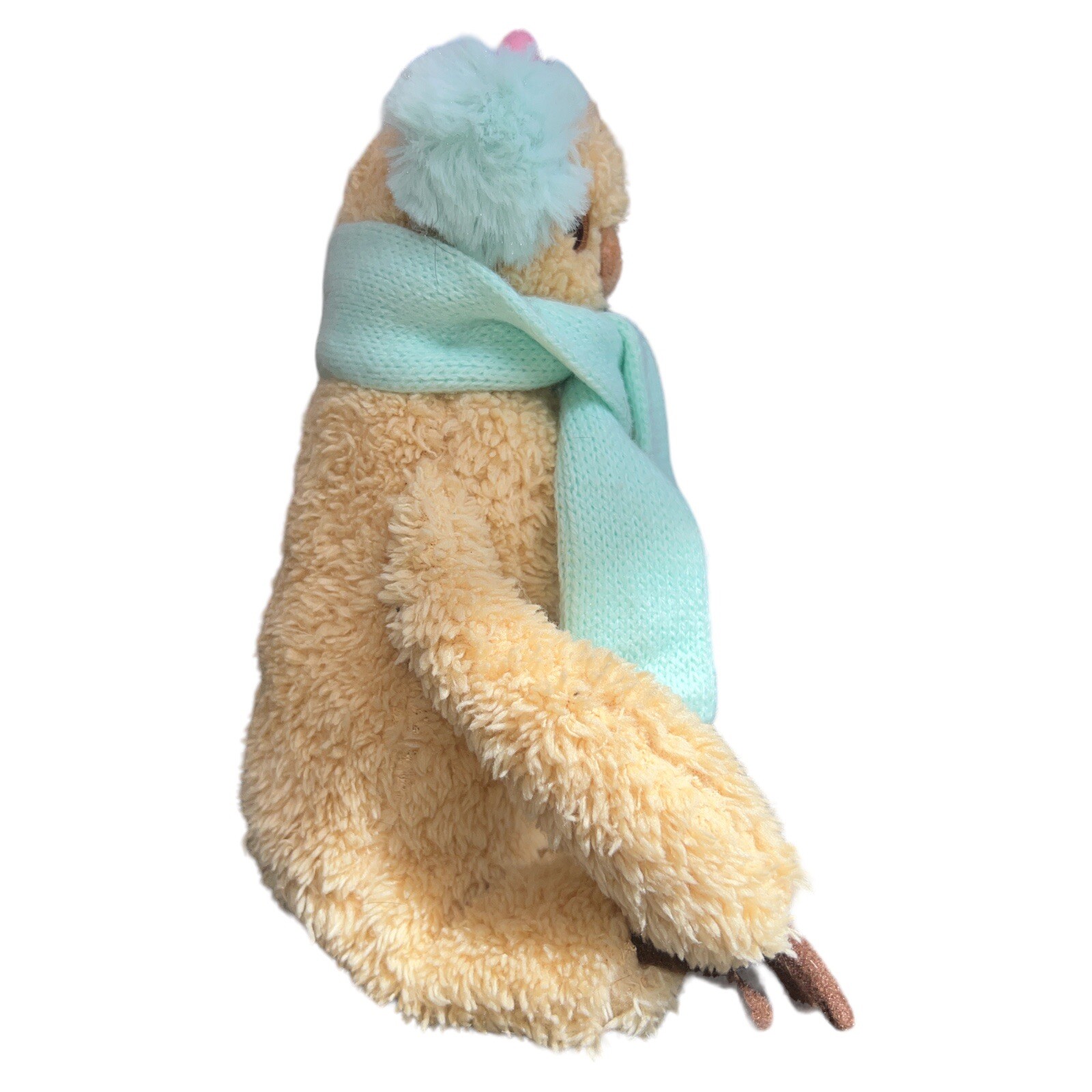 Gund Pusheen Sloth Plush With Earmuffs Scarf Beige Brown Soft Stuffed ...