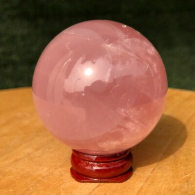 180G Natural Rose Pink crystal Ball Crystal Quartz Sphere Mineral ...