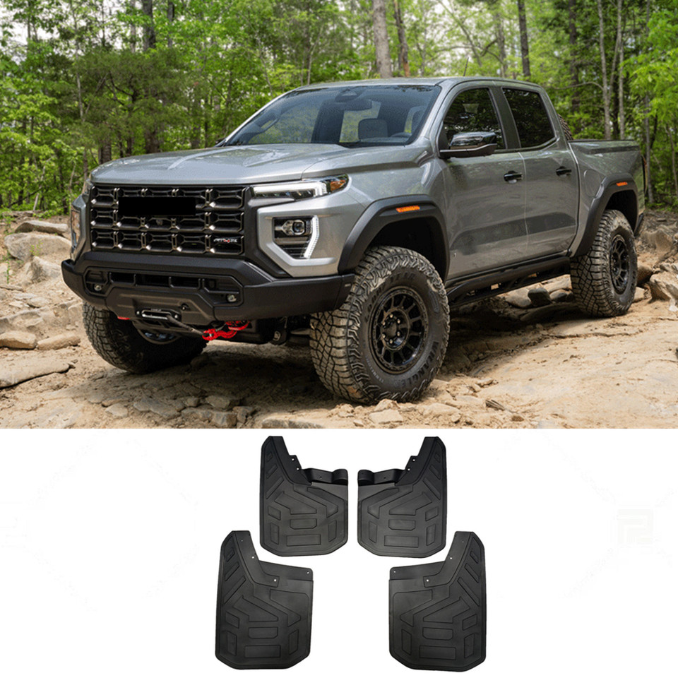 2023-2025 GMC Canyon Front & Rear Splash Guards Mud Flaps Mudguards ...