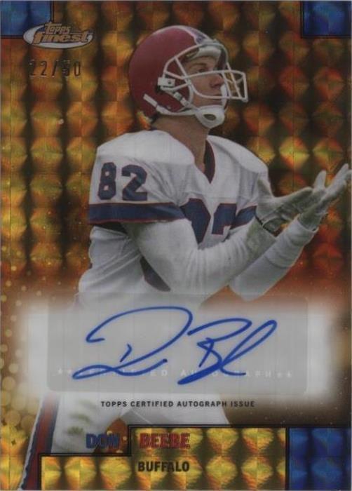 2024 Topps Finest - Flashback Autographs Don Beebe #FBA-DBE Gold ...