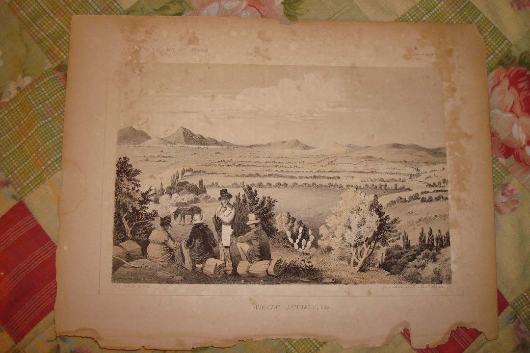 ANTIQUE AMERICAN WEST EXPLORATION PRINT FRONTIERSMEN NR | eBay