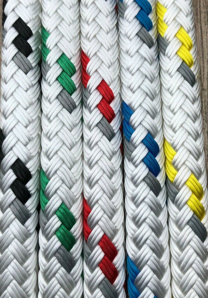 Spliced Halyard 12mm Braid On Braid Rope Halyard Shackle Various ...