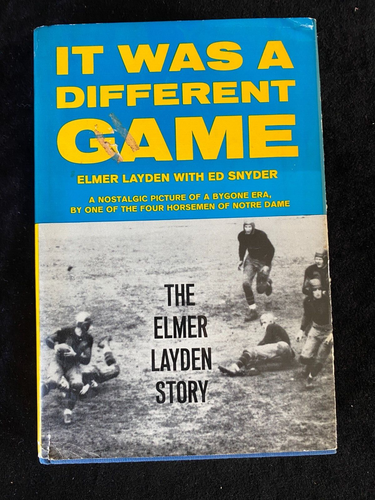 IT WAS A DIFFERENT GAME Elmer Layden Story 1st Ed. HC/DJ | eBay