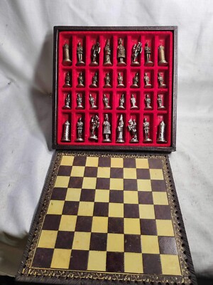 Vintage Chessmen Imperial Cambor Brass Chess Set Pieces Made in Italy ...