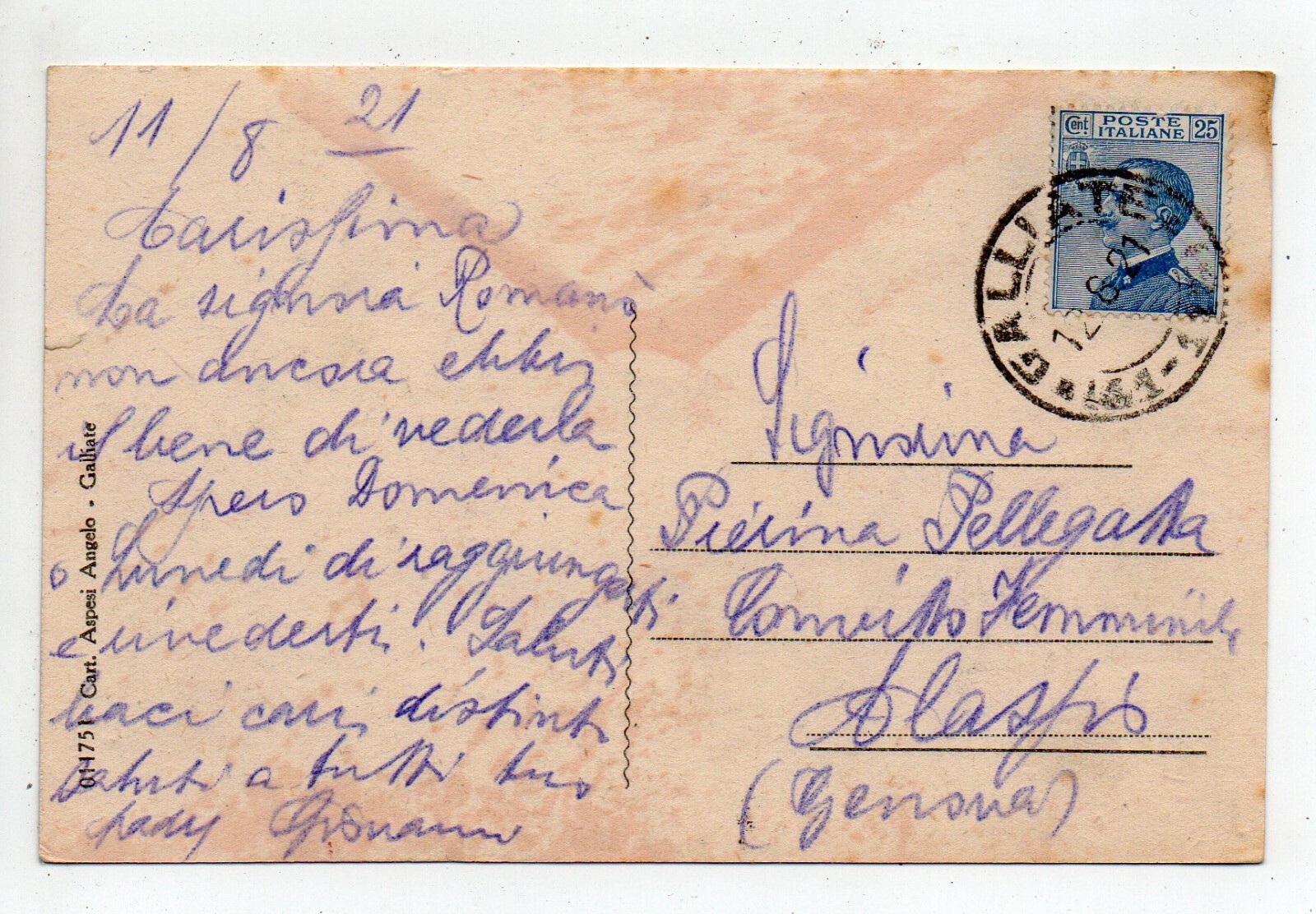 Galliate - Piazza Castle - Bella Animation - 1921 | eBay