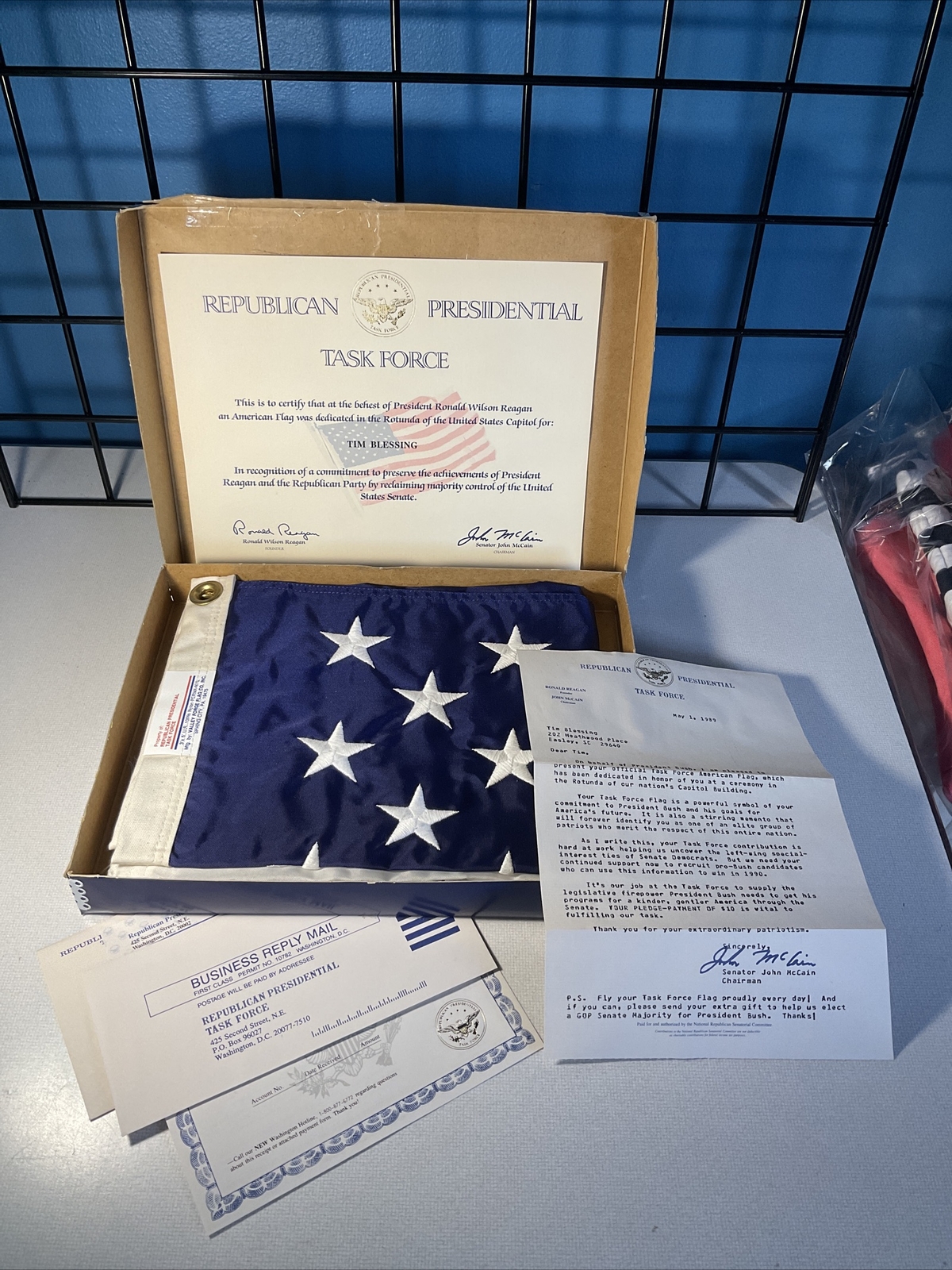 Republican Presidential Task Force American Flag Reagan McCain ...